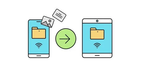 File transfer 4k animation | Stock Video | Pond5