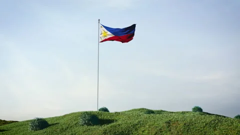 Filipino, Philippines flag waving in the... | Stock Video | Pond5