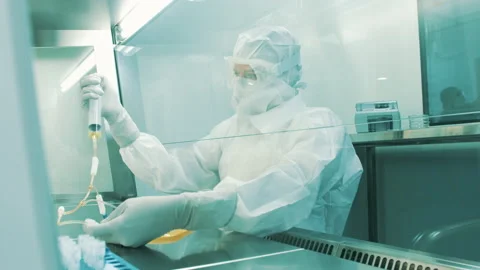 Filling the blood plasma container using... | Stock Video | Pond5