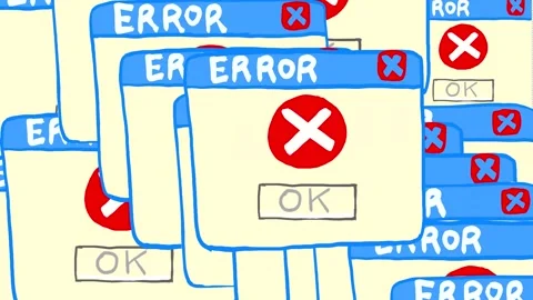 Filling out an Error message on a green ... | Stock Video | Pond5