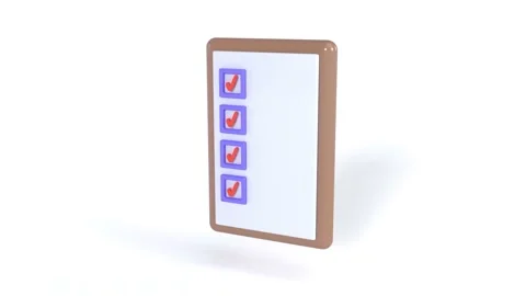 Checkbox 3D Stock Footage ~ Royalty Free Stock Videos | Pond5