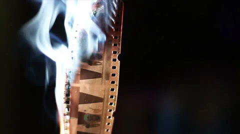 Burning Film Frame Stock Footage ~ Royalty Free Stock Videos | Pond5