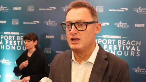 Film director Jon S. Baird attends the a... | Stock Video | Pond5