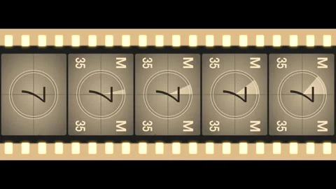 Film Leader On 35mm Film Strip | Stock Video | Pond5