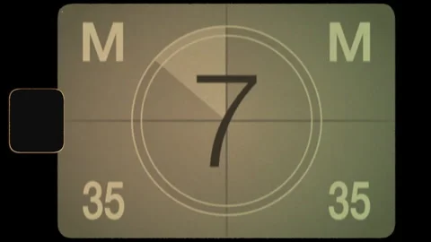 Film Leader Countdown On Super 8mm Film | Stock Video | Pond5