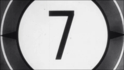 Countdown Film Leader Stock Footage ~ Royalty Free Stock Videos | Pond5