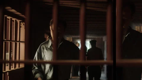 Film montage of prison interior and a de... | Stock Video | Pond5