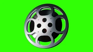 Film Reel on the green screen | Stock Video | Pond5
