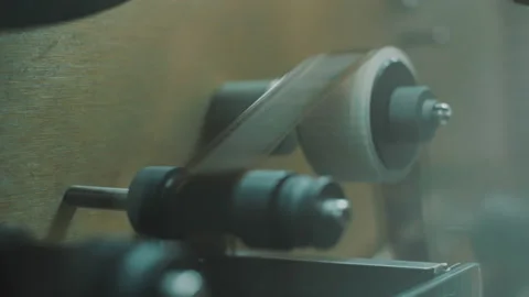 Film strip cleaning machine, in the proc... | Stock Video | Pond5