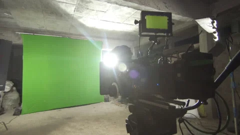 Green Screen Studio Behind Scenes Stock Video Footage | Royalty Free ...