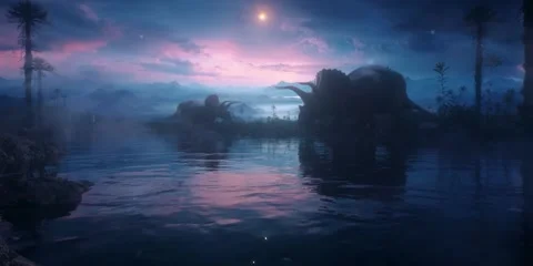 The Final Days of Dinosaurs, Unraveling ... | Stock Video | Pond5