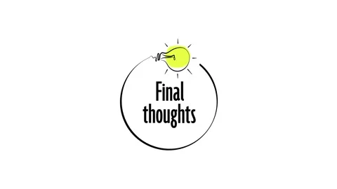 final thoughts sign on white background | Stock Video | Pond5