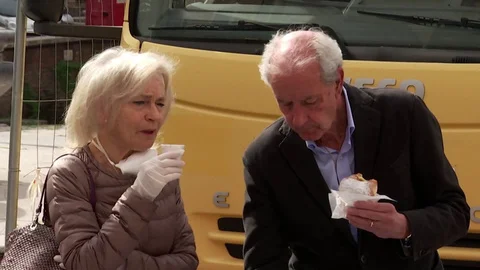 "Finally we can taste it again!" - Itali... | Stock Video | Pond5