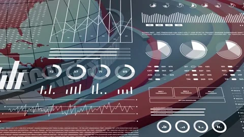 Financial breaking news animation, data,... | Stock Video | Pond5
