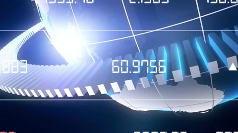 Financial breaking news animation, data,... | Stock Video | Pond5