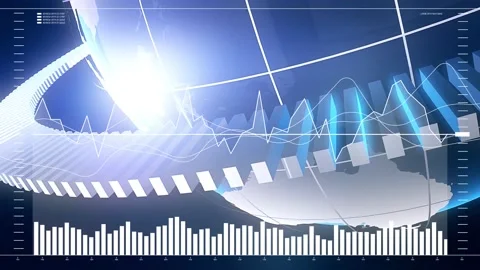 Financial breaking news animation, data,... | Stock Video | Pond5