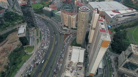 FINANCIAL DISTRICT MEXICO SANTA FE POLAN... | Stock Video | Pond5