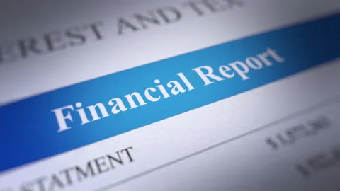 Financial Report with Animated Number Co... | Stock Video | Pond5
