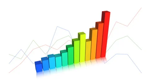 Financial report with animated pie and l... | Stock Video | Pond5