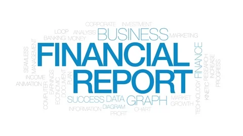 Financial report animated word cloud. Ki... | Stock Video | Pond5
