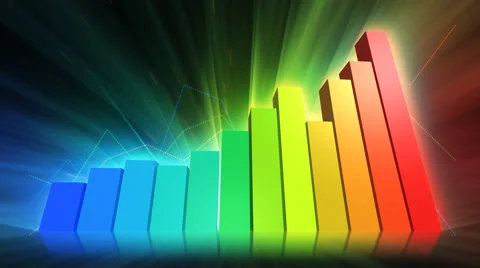 Financial success animation with rising ... | Stock Video | Pond5