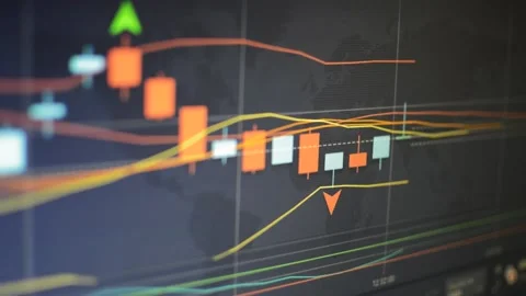 financial trading chart diagram animatio... | Stock Video | Pond5