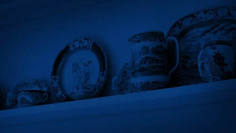 Fine China Collection On Shelf At Night ... | Stock Video | Pond5