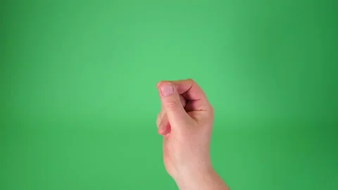 Finger click on Green screen Chromakey p... | Stock Video | Pond5