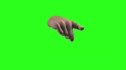 Finger pointing green screen | Stock Video | Pond5