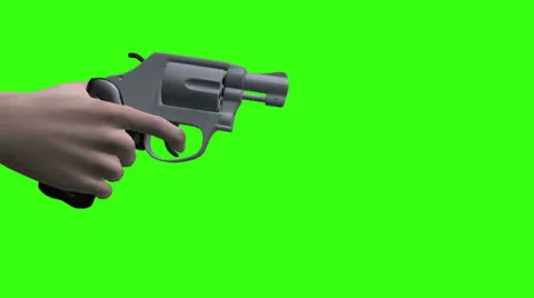 Finger on the trigger of a gun green scr... | Stock Video | Pond5