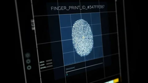 Fingerprint is being analyzed. The secre... | Stock Video | Pond5