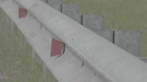 finished road, road signs, barrier fenci... | Stock Video | Pond5