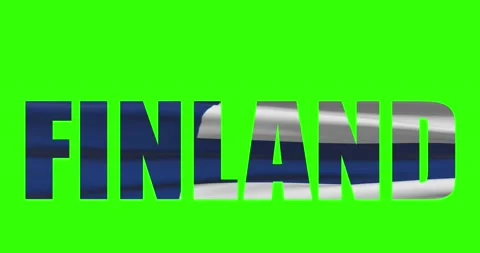 Finland country lettering word text with... | Stock Video | Pond5