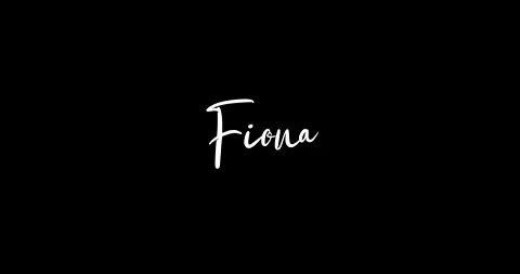 Fiona Female Name Animated Hand Written ... | Stock Video | Pond5