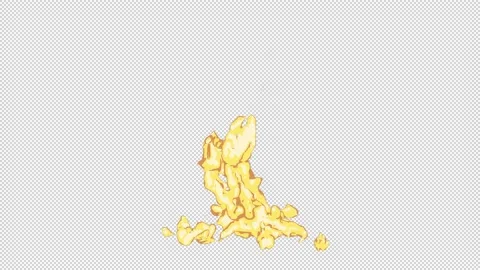 Fire 2D Animation with Alpha Channel ver... | Stock Video | Pond5