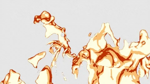 Fire 2D Animation with Alpha Channel ver... | Stock Video | Pond5