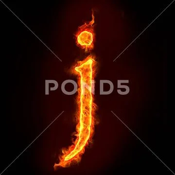 Fire alphabets, small letter j fire alphabets in flame, small letter j ...