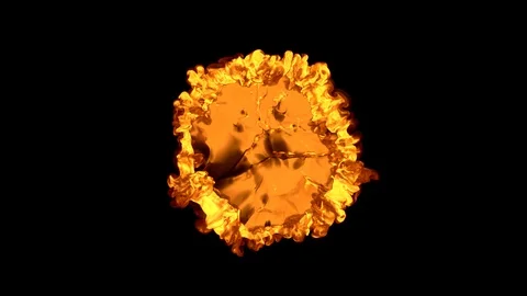 Fire and smoke blast reveal with alpha c... | Stock Video | Pond5