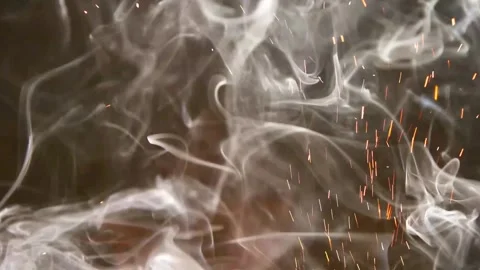 Fire and smoke particles animation backg... | Stock Video | Pond5