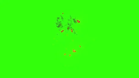 fire animation on green screen | Stock Video | Pond5