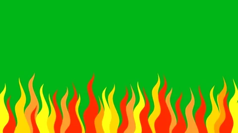 Fire animation green screen motion graph... | Stock Video | Pond5