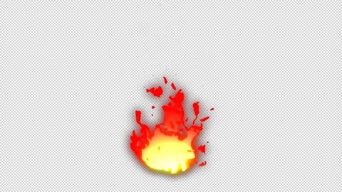 fire animation on a transparent backgrou... | Stock Video | Pond5