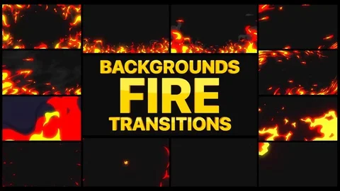 After Effects: Fire Backgrounds And Transitions | After Effects #129244831