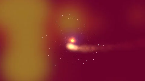 fire balls flying on star travel backgro... | Stock Video | Pond5