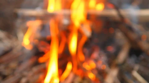 fire in blur background | Stock Video | Pond5