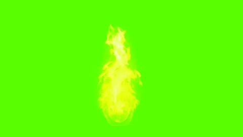Fire Burning on Green Screen Matte Backg... | Stock Video | Pond5