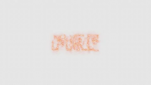 Fire Burning text animation | Stock Video | Pond5