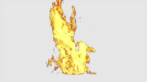 Fire burning on transparent background | Stock Video | Pond5