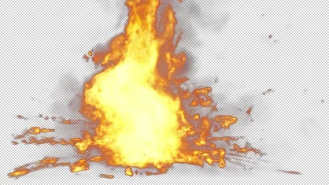Fire burning on transparent background | Stock Video | Pond5