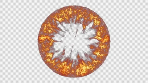 Fire circle burning rising looping on al... | Stock Video | Pond5